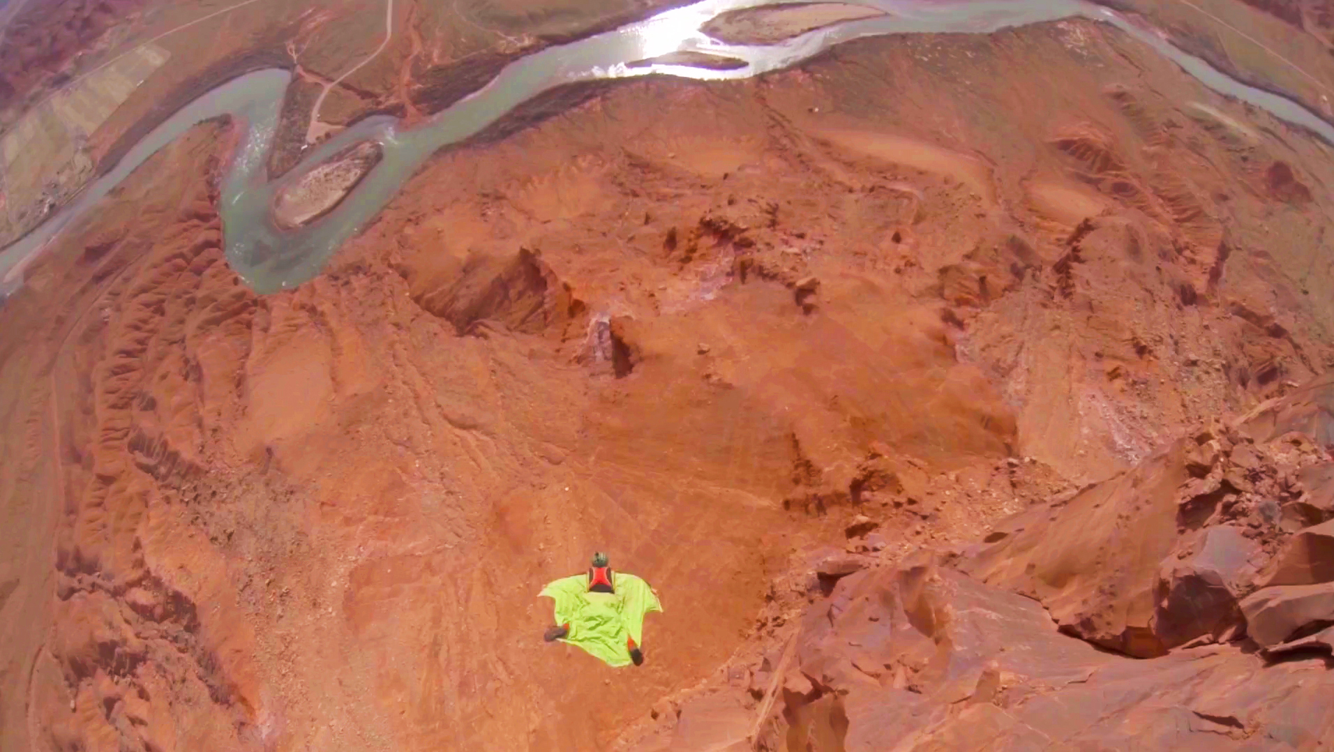 Wingsuit Base Jumping Red
